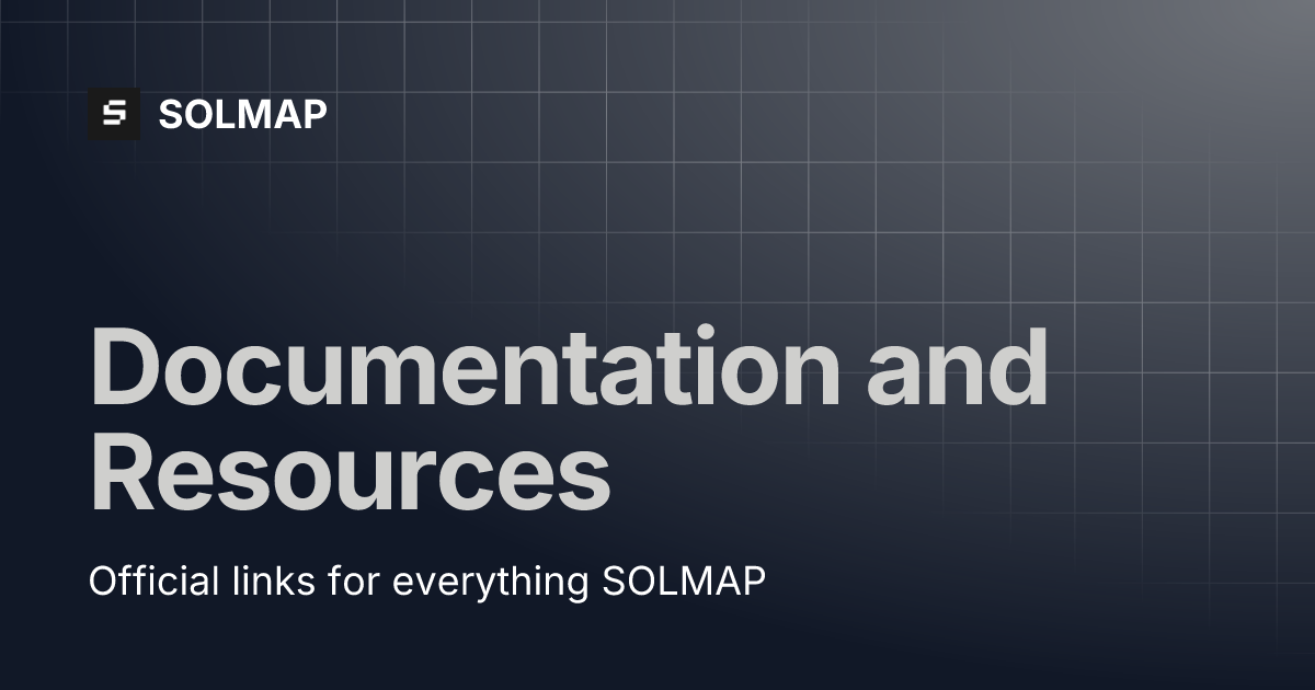 Documentation and Resources | SOLMAP